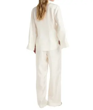 RÓHE Satin Open-sleeve Detailed Shirt - No