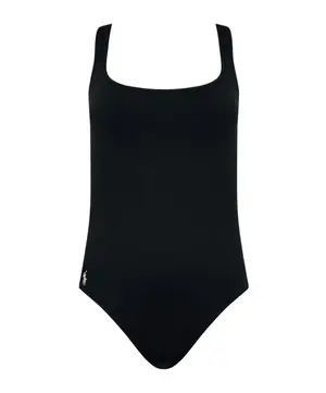 Polo Ralph Lauren Backless One-piece Swimsuit With Embroidered Pony