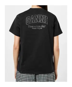 GANNI Crew Neck T-shirt