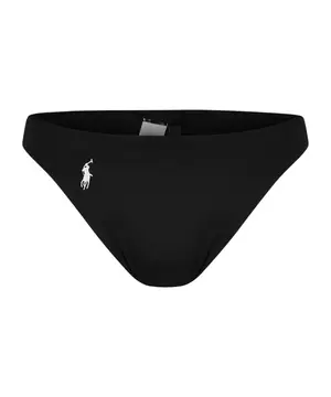 Polo Ralph Lauren Embroidered Logo Bikini Bottoms - Black