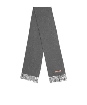 Acne Studios Fringed Scarf Gray