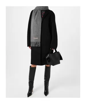 Acne Studios Fringed Scarf - Gray