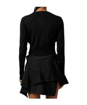 VIVIENNE WESTWOOD Logo Wool Bea Cropped Cardigan