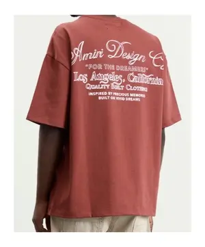 Amiri Dreamers Oversized T-shirt - Brick
