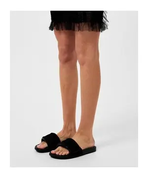 JIMMY CHOO Lycra Fitz/f Sliders - V Black