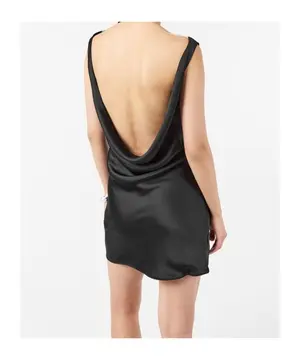 Norma Kamali Nk Drape Mini Dress