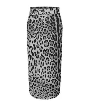 Dolce & Gabbana Animal Print High-waisted Skirt