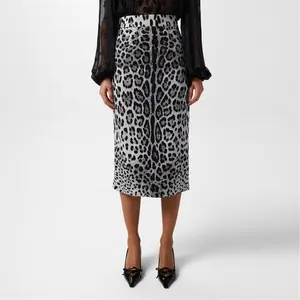Dolce & Gabbana Animal Print High-waisted Skirt