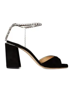 JIMMY CHOO Saeda Sandal Block Heel