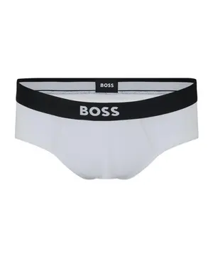 Hugo Boss Three-pack Of Logo-waistband Briefs - White
