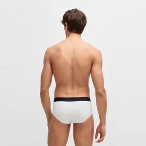 Hugo Boss Three-pack Of Logo-waistband Briefs