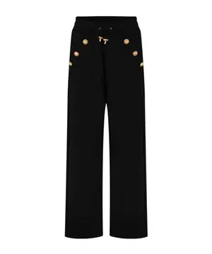 Balmain Drawstring Waist Track Pants - Black