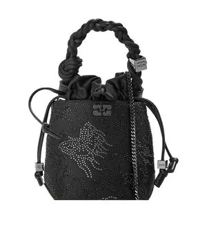 GANNI Stylish Versatile Handbag - Black