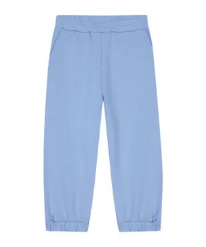 Fendi Emblem Patch Sports Pants - Blue