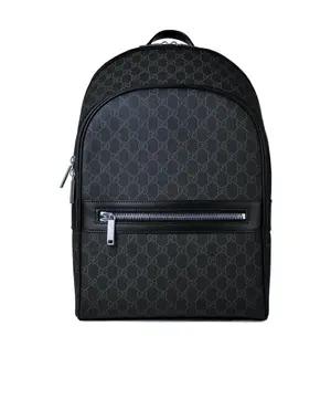 Gucci Gg Supreme Monogram Backpack - Black