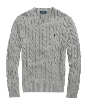 Polo Ralph Lauren Crewneck Sweater With Ribbed Cuffs And Hem