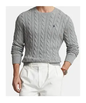 Polo Ralph Lauren Crewneck Sweater With Ribbed Cuffs And Hem