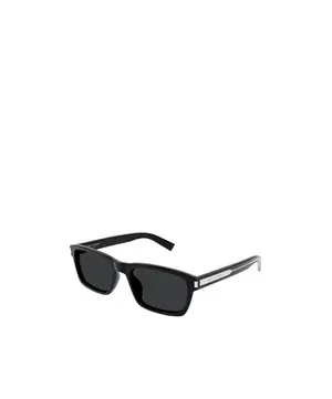 Saint Laurent Full Frame Sun Glasses With Logo - Black