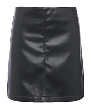 Barbour Peyton Faux-leather Mini Skirt - Black
