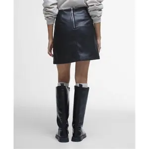 Barbour Peyton Faux-leather Mini Skirt