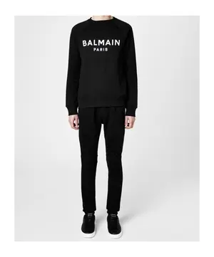 Balmain Print Logo Cotton T-shirt