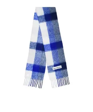 Acne Studios Plaid Scarf - Blue