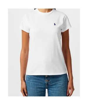 Polo Ralph Lauren Crew Neck Short Sleeve Logo T-shirt - White