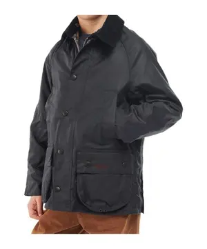 Barbour Bedale Waxed Jacket - Navy