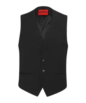 Hugo Boss Slim-fit Formal Waistcoat - Black
