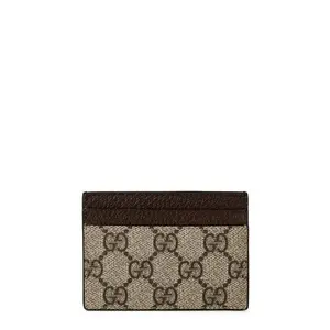Gucci Logo Canvas Ophidia Card Case Holder
