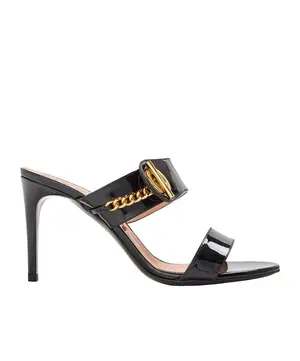Moschino Heeled Mules With Chain Detailing - No