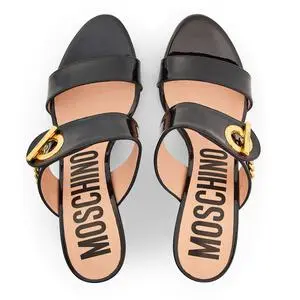 Moschino Heeled Mules With Chain Detailing