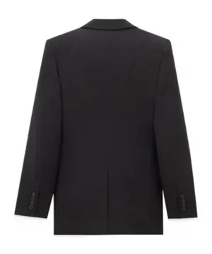Saint Laurent Double-breasted Peak Lapel Jacket