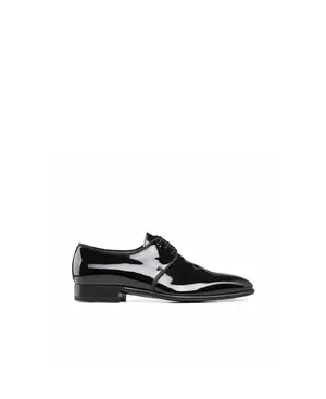 Santoni Patent Leather Lace-up Shoes