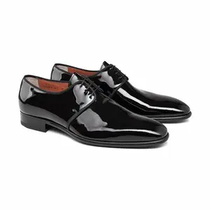 Santoni Patent Leather Lace-up Shoes