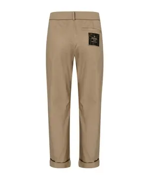 Fendi Logo Patch Casual Pants
