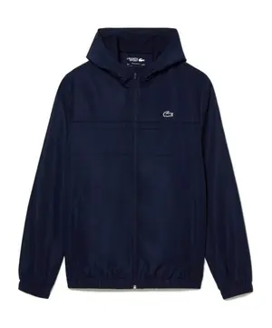 Lacoste Hooded Zip-up Track Jacket - Black