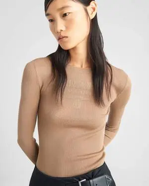 Prada Superfine Wool Crew-neck Sweater