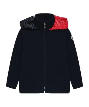 Moncler Zipper Hooded Sweatshirt