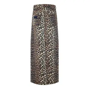 GANNI Leopard Print Maxi Skirt