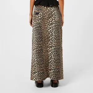 GANNI Leopard Print Maxi Skirt