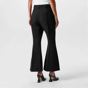 Bottega Veneta Embossed Flared Casual Trousers