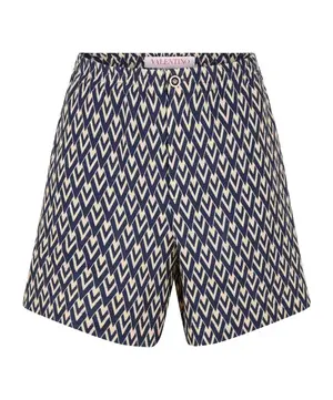 Valentino Garavani Printed Graphic Shorts - Blue