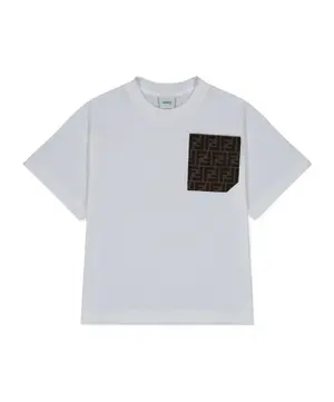Fendi Emblem Pocket T-shirt - White