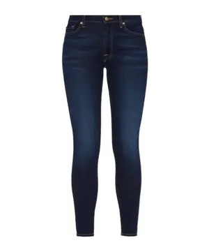 7 For All Mankind High Waist Skinny Crop Jeans