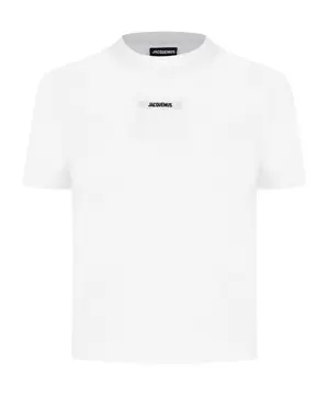 Jacquemus Short Sleeve T-shirt With Lettering Detail