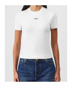 Jacquemus Short Sleeve T-shirt With Lettering Detail
