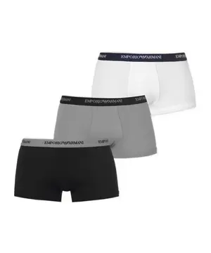 Emporio Armani Three-pack Boxer Briefs - Black