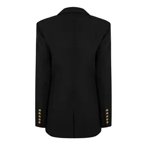 Balmain Single Breasted Blazer With Gold Buttons