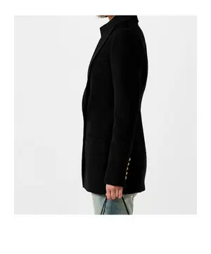 Balmain Single Breasted Blazer With Gold Buttons
